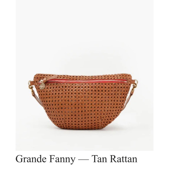 Clare V | Bags | Clare V Grande Fanny Tan Rattan Like New | Poshmark